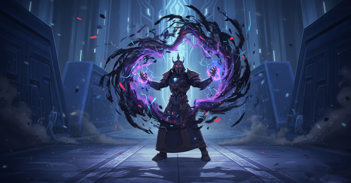 Void Mage Wielding Arcane Power